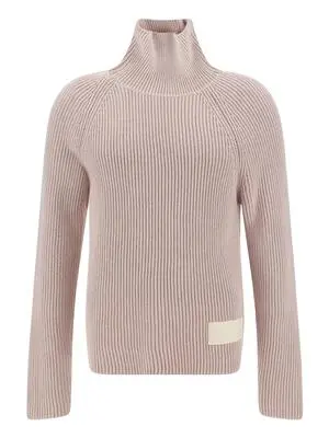 AMI Paris Turtleneck Sweater - Pink