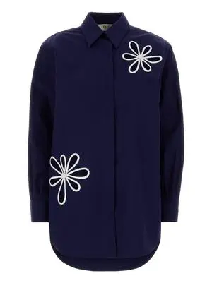 Fendi Poplin Shirt - Blue