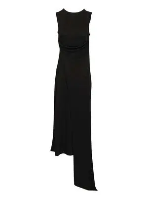 AMI Ami Women Long Dress In Jersey Crepe
