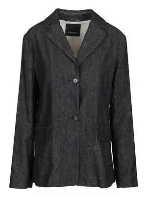 Max Mara Leone Stretch Denim Jacket - Blue