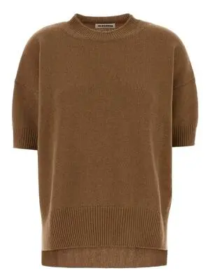 JIL SANDER Jil Sander Women Camel Cashmere Sweater