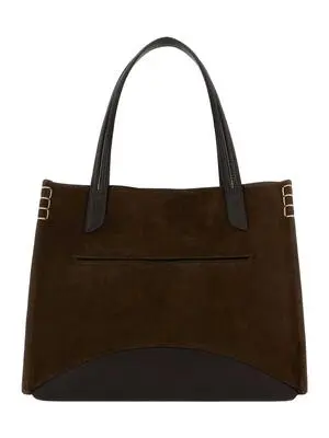 JW Anderson Suede Loafer Shopping Bag - Brown