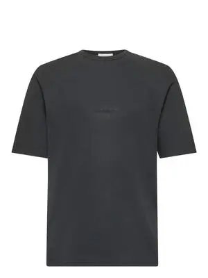 Saint Laurent Black Cotton T-shirt - Multicolor
