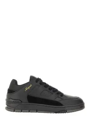 Axel Arigato Leather And Suede Low Top Sneakers - Black