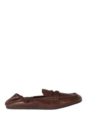 Miu Miu Nappa Leather Ruffled Loafers - Multicolor