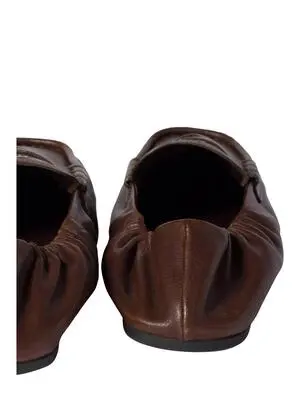 MIU MIU MIU MIU Nappa Leather Ruffled Loafers