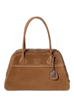 Miu Miu Vivant Suede Bag - Brown