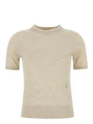 Burberry BURBERRY Wool T-Shirt Brown
