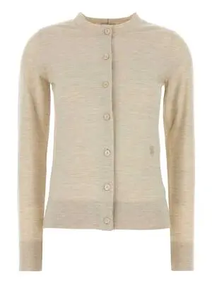 Burberry BURBERRY Sand Wool Cardigan Brown