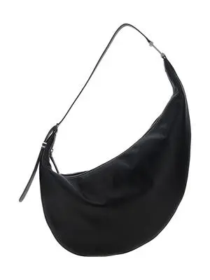 Marni Hobo Small Leather Shoulder Bag - Black