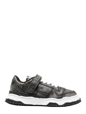 Mihara Yasuhiro Calf Leather Low-top Trainers - Gray