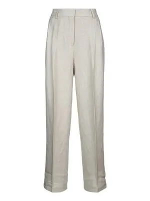TOTEME TOTÊME Double-Pleat Straight Trousers Multicolor