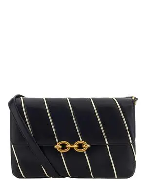 Saint Laurent Two-tone Leather Le Maillon Shoulder Bag - Multicolor