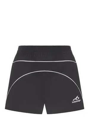 Balenciaga Soft Technical Fabric Techwear Shorts - Black