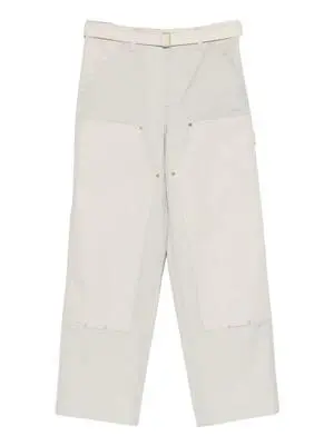 SACAI X CARHARTT WIP Wool Blend Trousers - Multicolor
