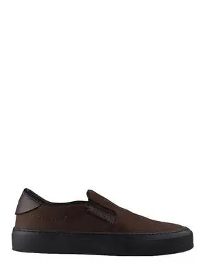 Moncler Slip On Monclub Sneakers - Brown