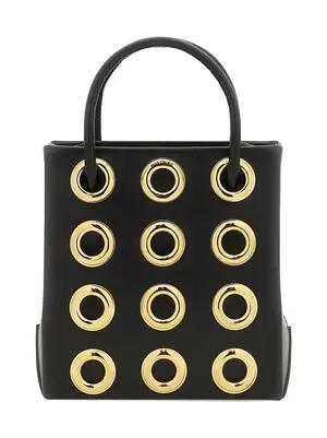 Moschino Leather Tote Bag - Black