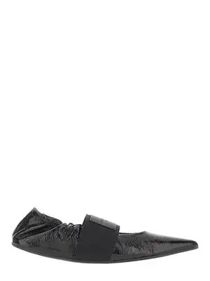 Givenchy Naplack Leather 'crush' Ballet Flats - Black