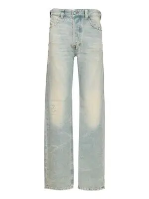DIESEL® Cotton Blend Regular Fit Jeans - Blue