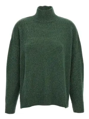 Victoria Beckham Convertible Wool-cashmere Sweater - Green