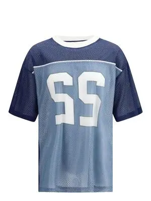Moschino Moschino Men Technical Mesh T-Shirt Blue