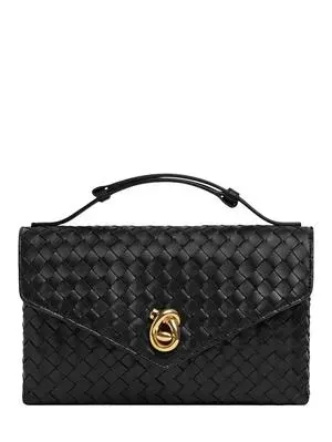 Bottega Veneta Knot Lock Bag - Black