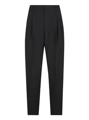 Saint Laurent Tailored Wool Trousers - Black