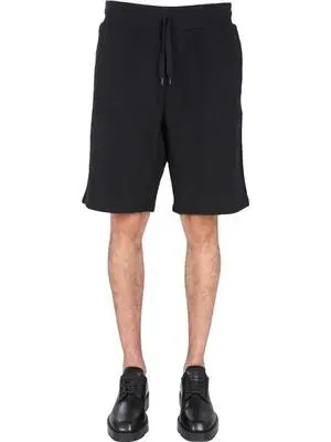 Moschino Embroidered Logo Bermuda Shorts - Black