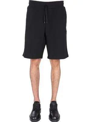 Moschino Embroidered Logo Bermuda Shorts - Black