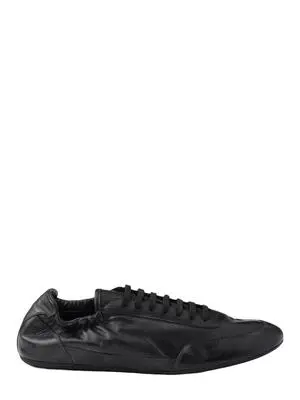 Prada Collapse Leather Sneakers - Black