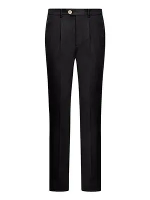 Brunello Cucinelli Cotton Blend Chino Pants - Black