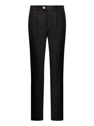 Brunello Cucinelli Cotton Blend Chino Pants - Black