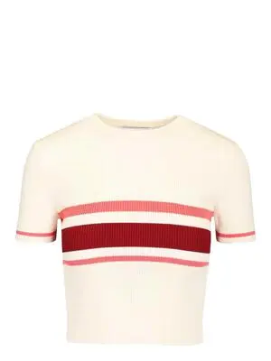 SELF-PORTRAIT Knitted Top - White