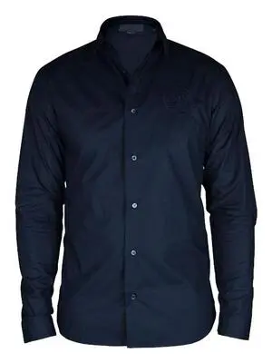 Philipp Plein Gold Cut Ls Skull Shirt - Blue