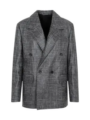 Bottega Veneta Printed Leather Jacket - Black