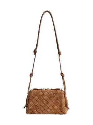 Bottega Veneta Concert Suede Pouch - Brown