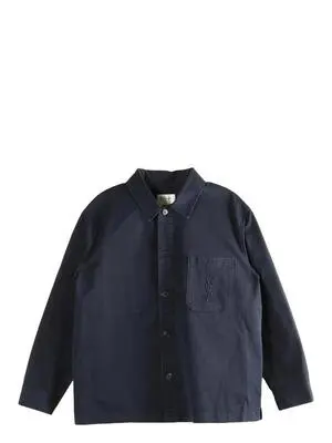 Saint Laurent Cotton Shirt Jacket - Blue