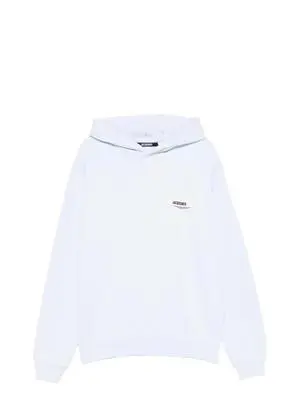 Jacquemus Cotton Fleece Hoodie - Blue