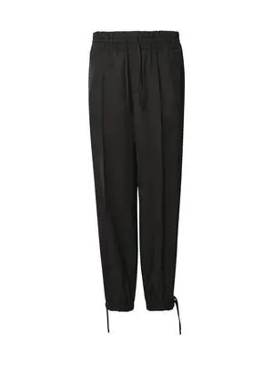 JIL SANDER Viscose Trousers - Black