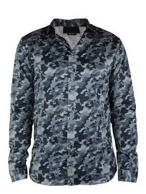 Philipp Plein Ls Camouflage Shirt - Gray
