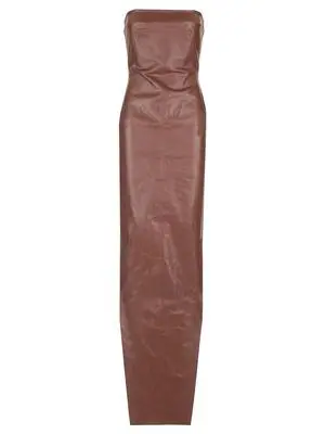 RICK OWENS RICK OWENS Long Coated Denim Bustier Dress
