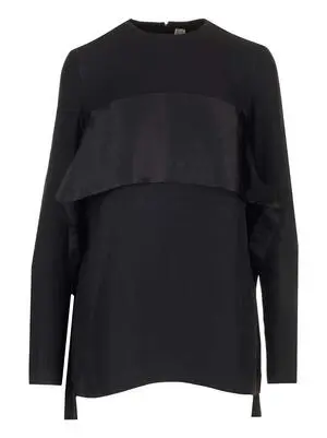 TOTEME TOTEME Satin Crepe Top Black