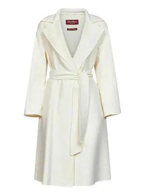 Max Mara MAX MARA STUDIO Long Wrap Coat Multicolor