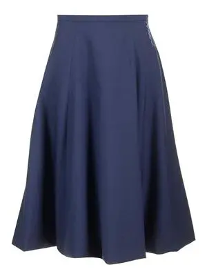 Marni Virgin Wool Skirt - Blue