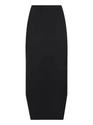 Givenchy Asymmetrical Wool Blend Skirt - Black