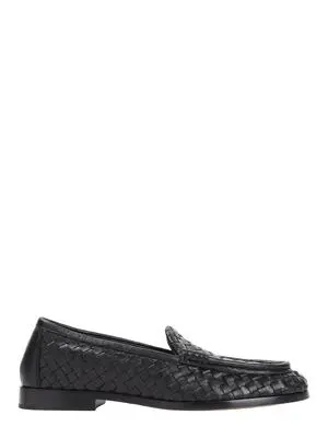 Bottega Veneta Silenzio Supple Intrecciato Loafer - Black