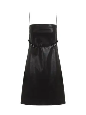 Givenchy Voyou Leather Mini Dress - Black