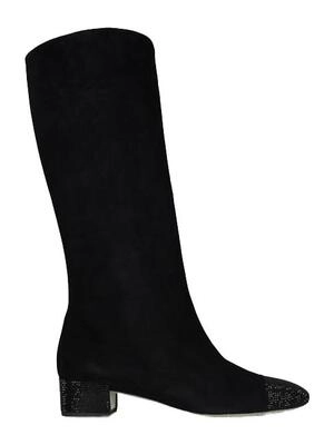 Rene Caovilla Suede Boots - Black