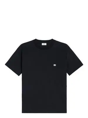 Celine Loose Triomphe Cotton Jersey T-shirt - Multicolor