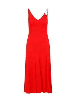 LANVIN Sleeveless A-line Midi Dress - Red